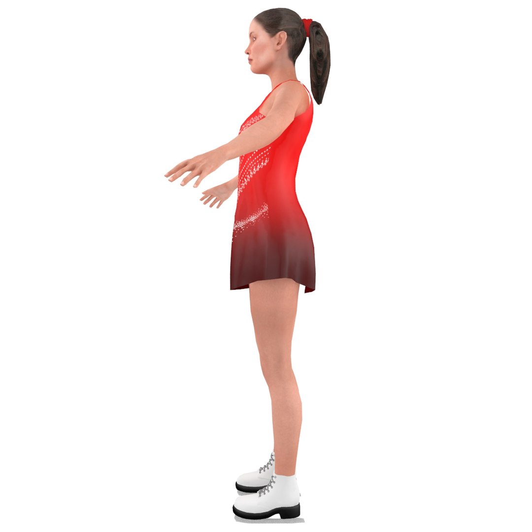 Female Figure Skater Model - TurboSquid 1312316