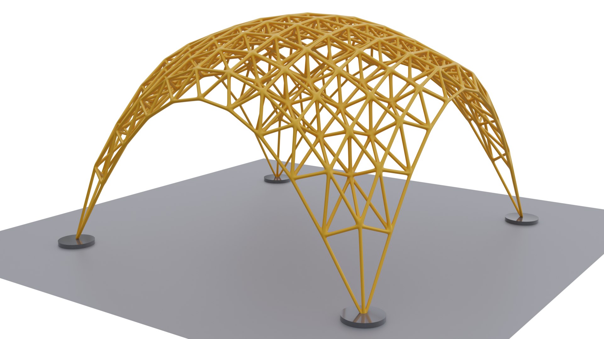 3D Truss Dome Structure Pavilion 02 HIGH - TurboSquid 2254757