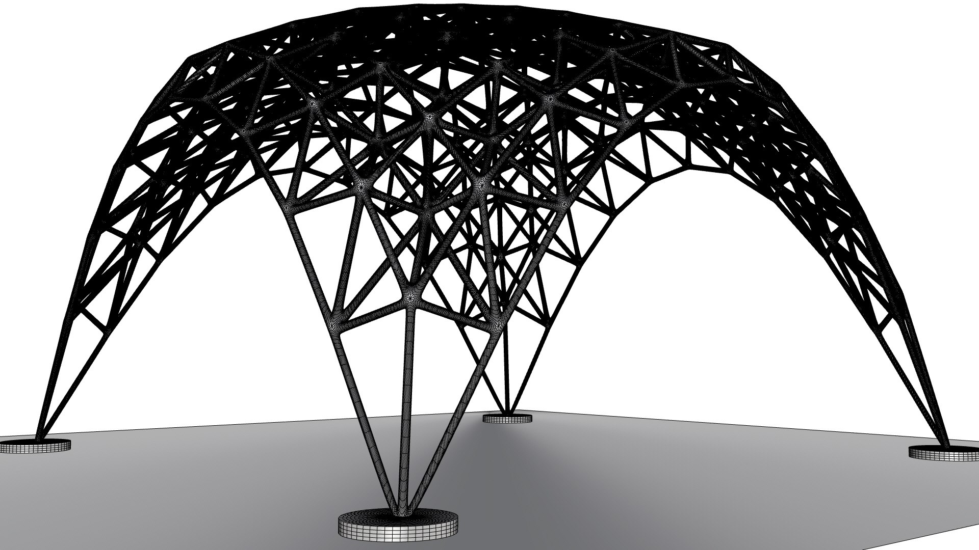 3D Truss Dome Structure Pavilion 02 HIGH - TurboSquid 2254757
