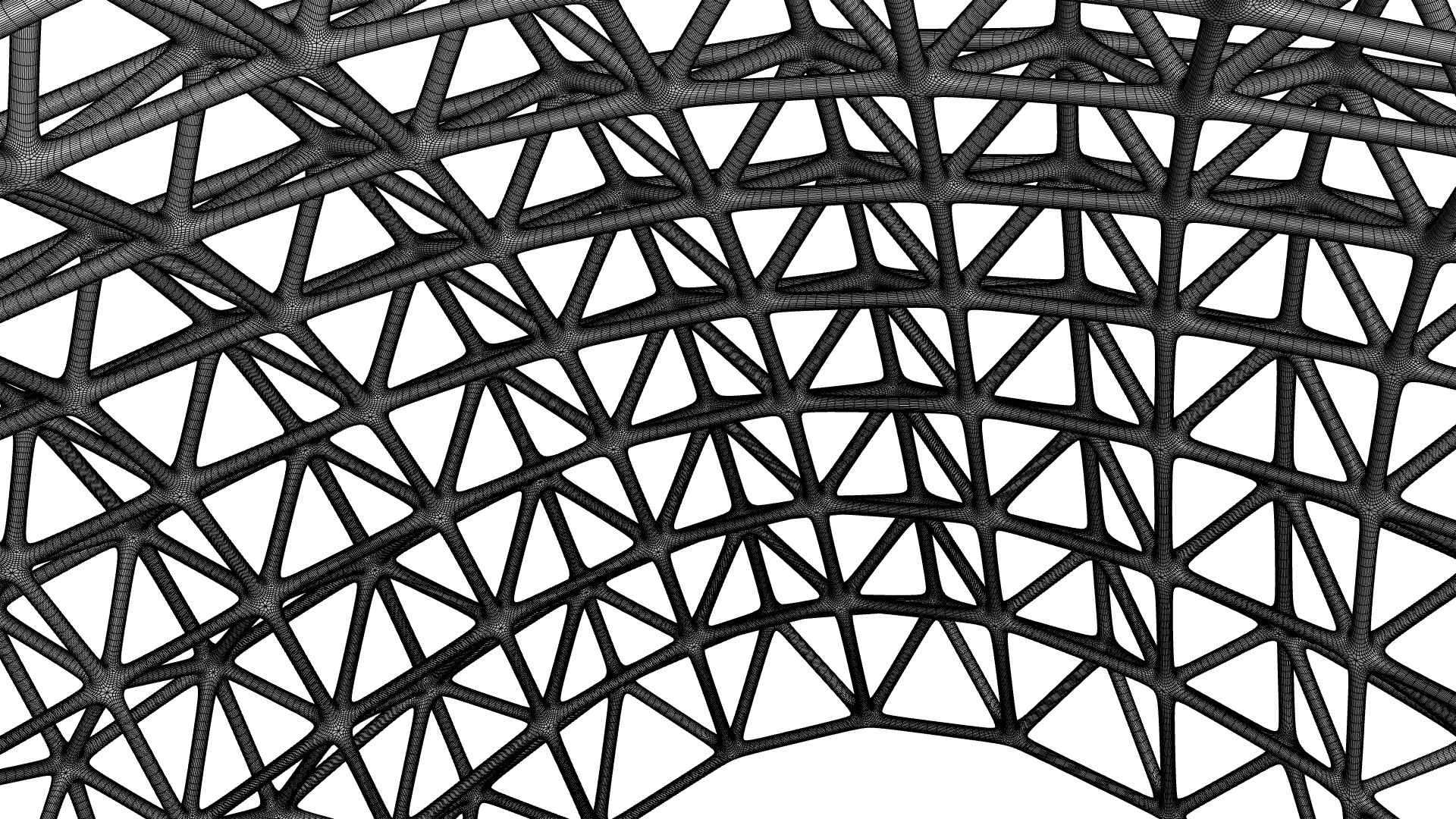 3D Truss Dome Structure Pavilion 02 HIGH - TurboSquid 2254757