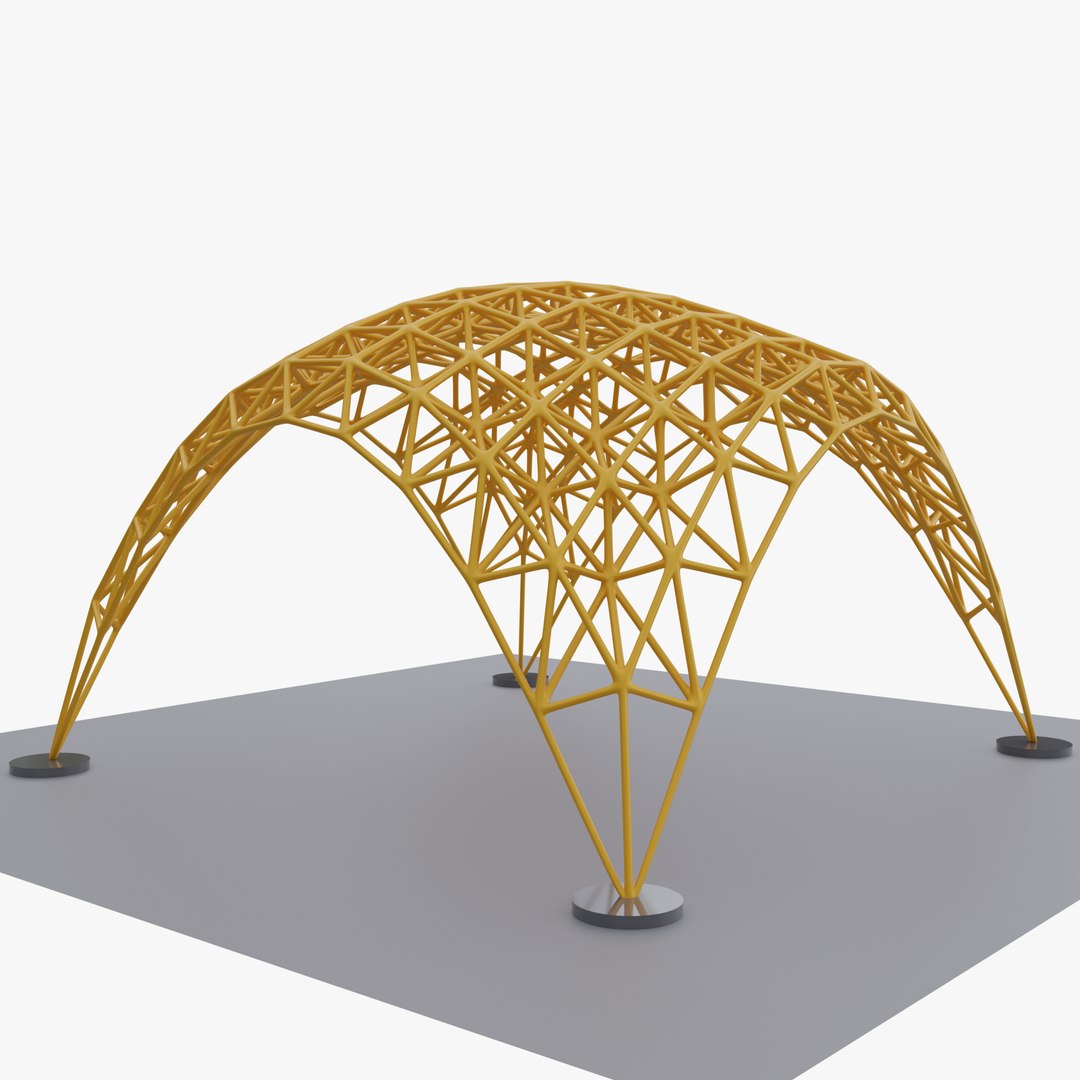 3D Truss Dome Structure Pavilion 02 HIGH - TurboSquid 2254757