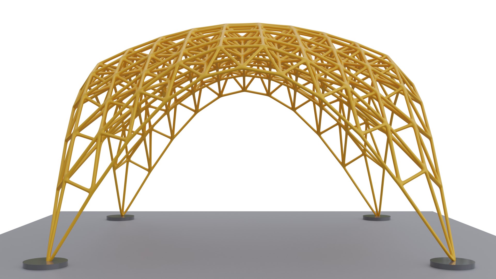 3D Truss Dome Structure Pavilion 02 HIGH - TurboSquid 2254757