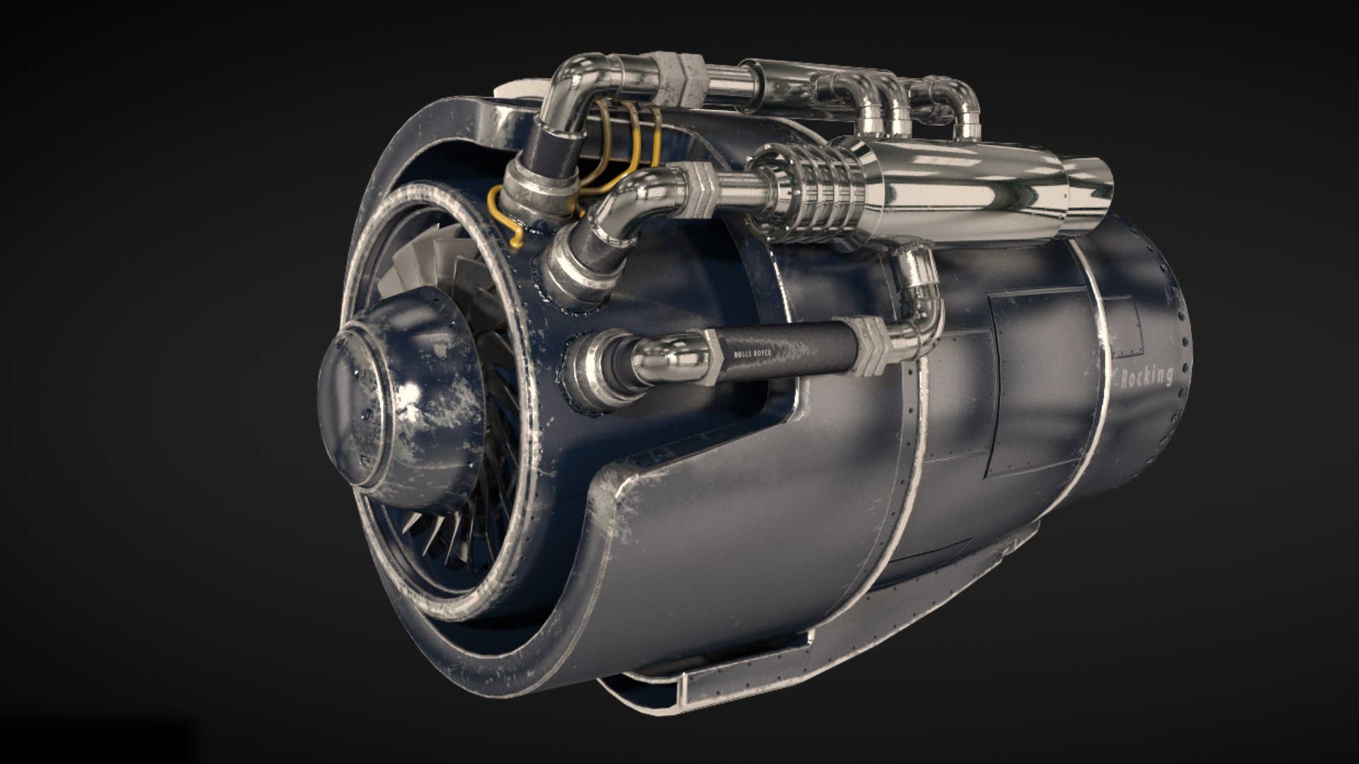 3D Jet Engine - TurboSquid 2360447