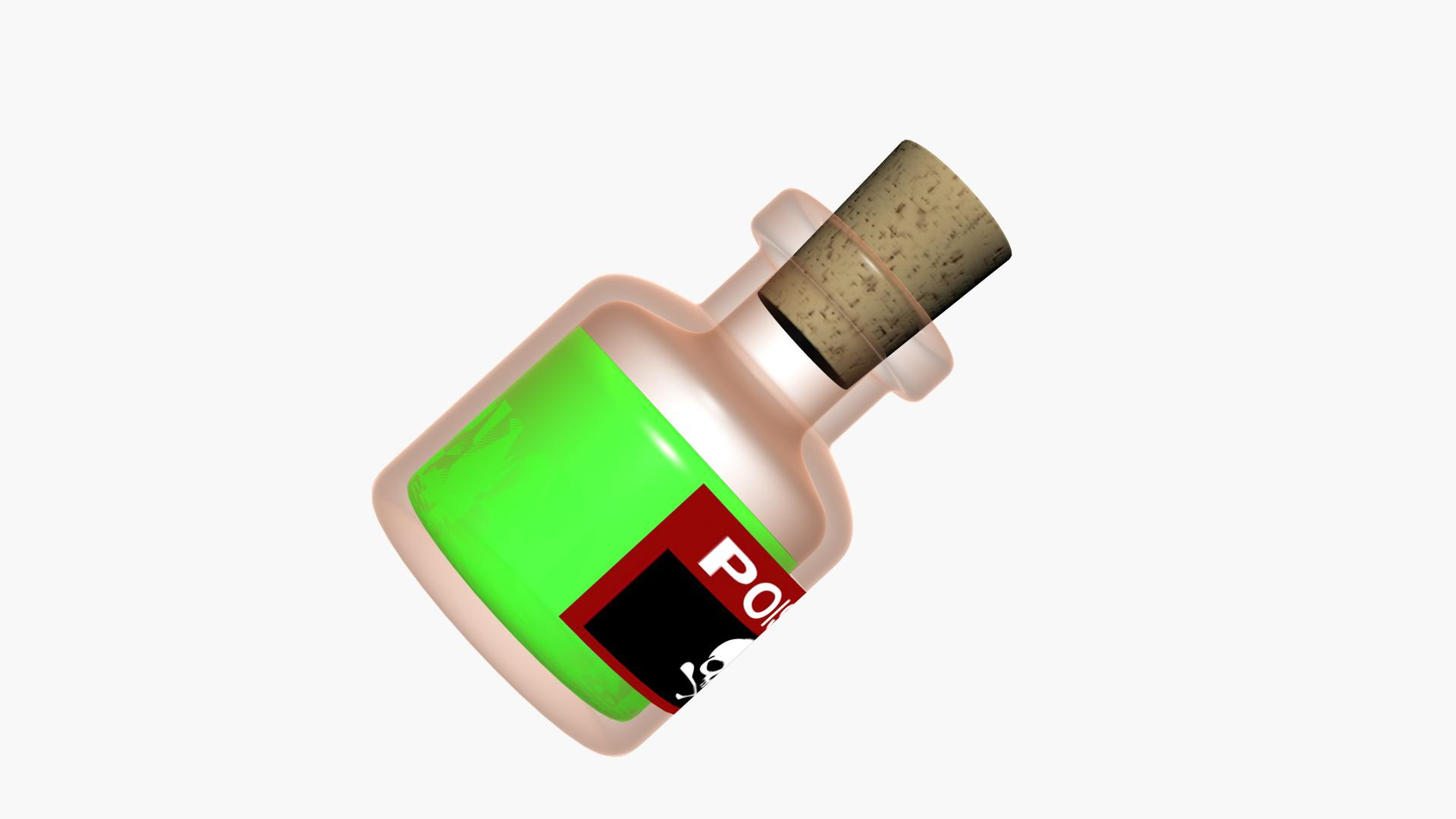 3D Model Poison Bottle - TurboSquid 1664152