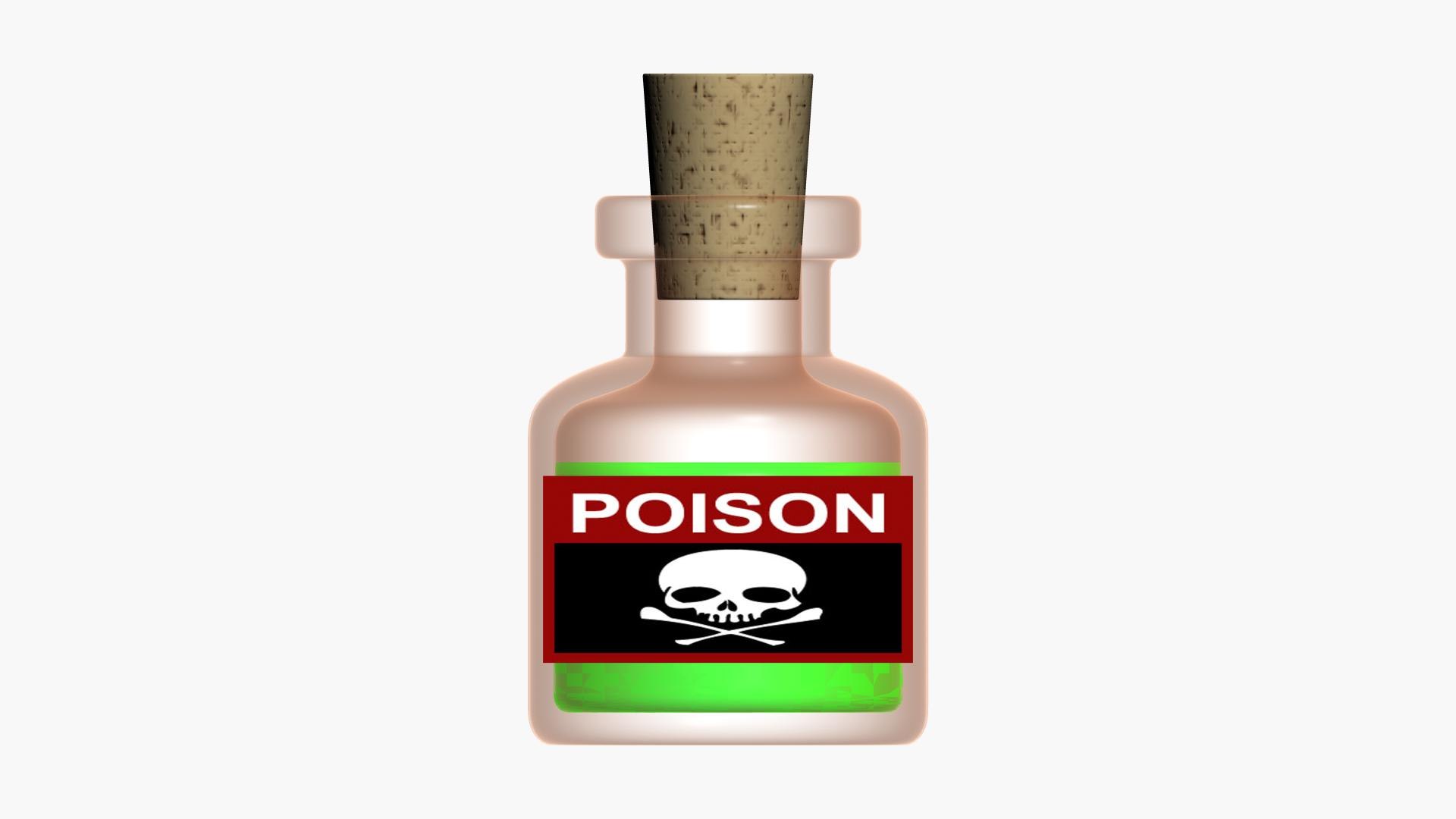 3D Model Poison Bottle - TurboSquid 1664152