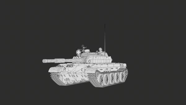 T62-M - Object 166 M6 - 소련 주력 전투 탱크 PBR 3D 모델 - TurboSquid 2007380