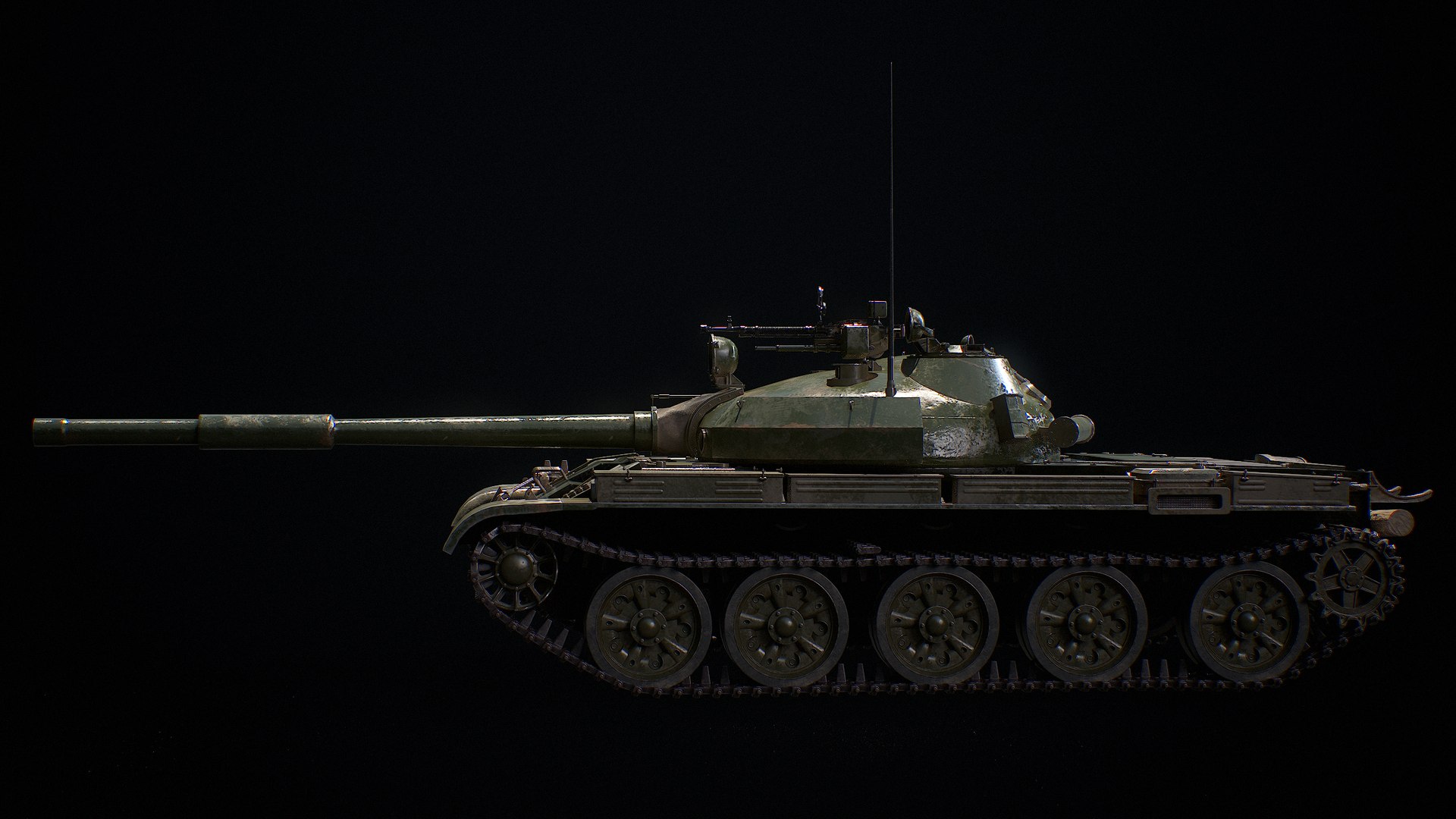 T62-M - Object 166 M6 - Main Soviet Union Battle Tank PBR 3D model ...
