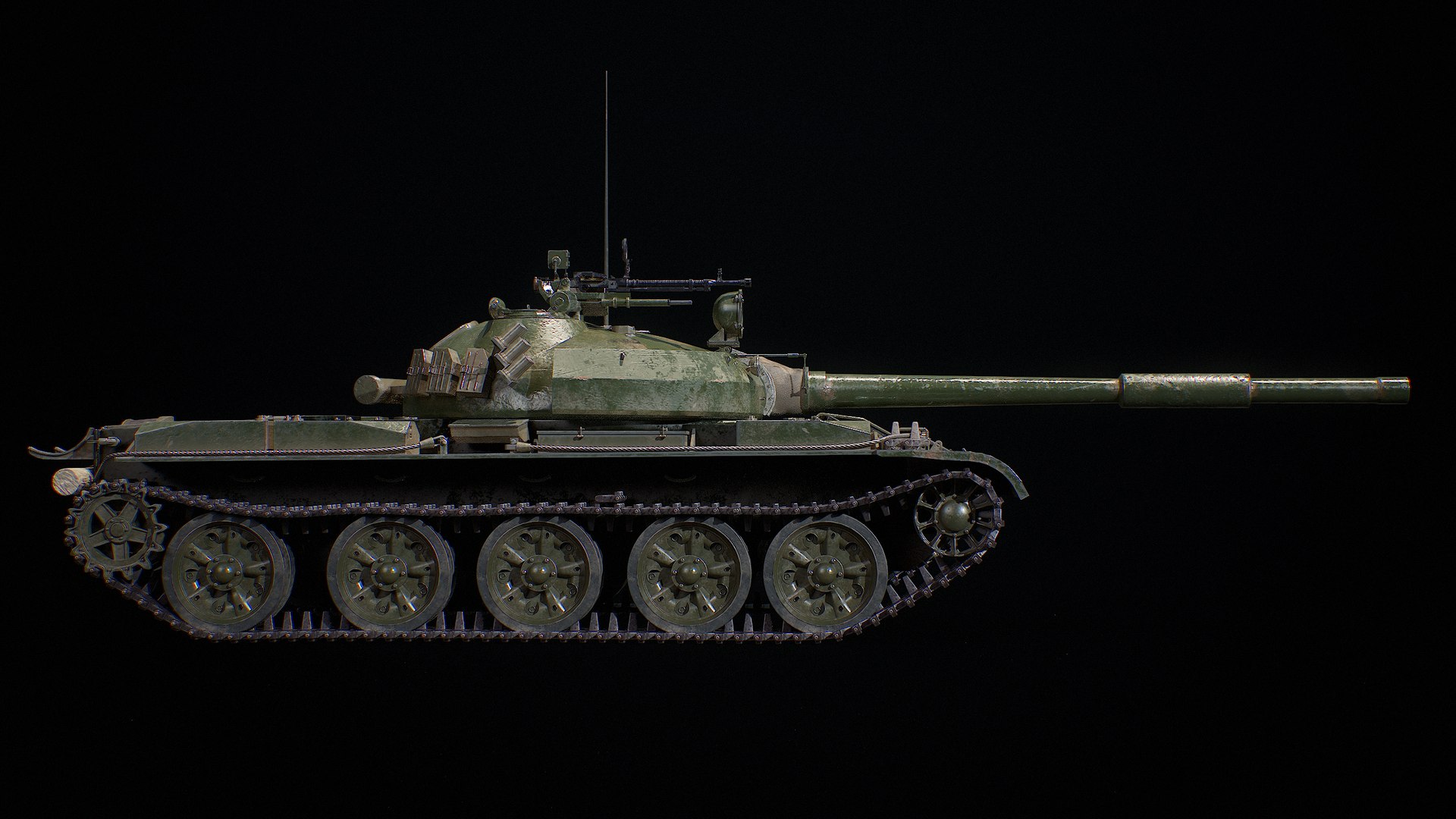 T62-M - Object 166 M6 - Main Soviet Union Battle Tank PBR 3D model ...