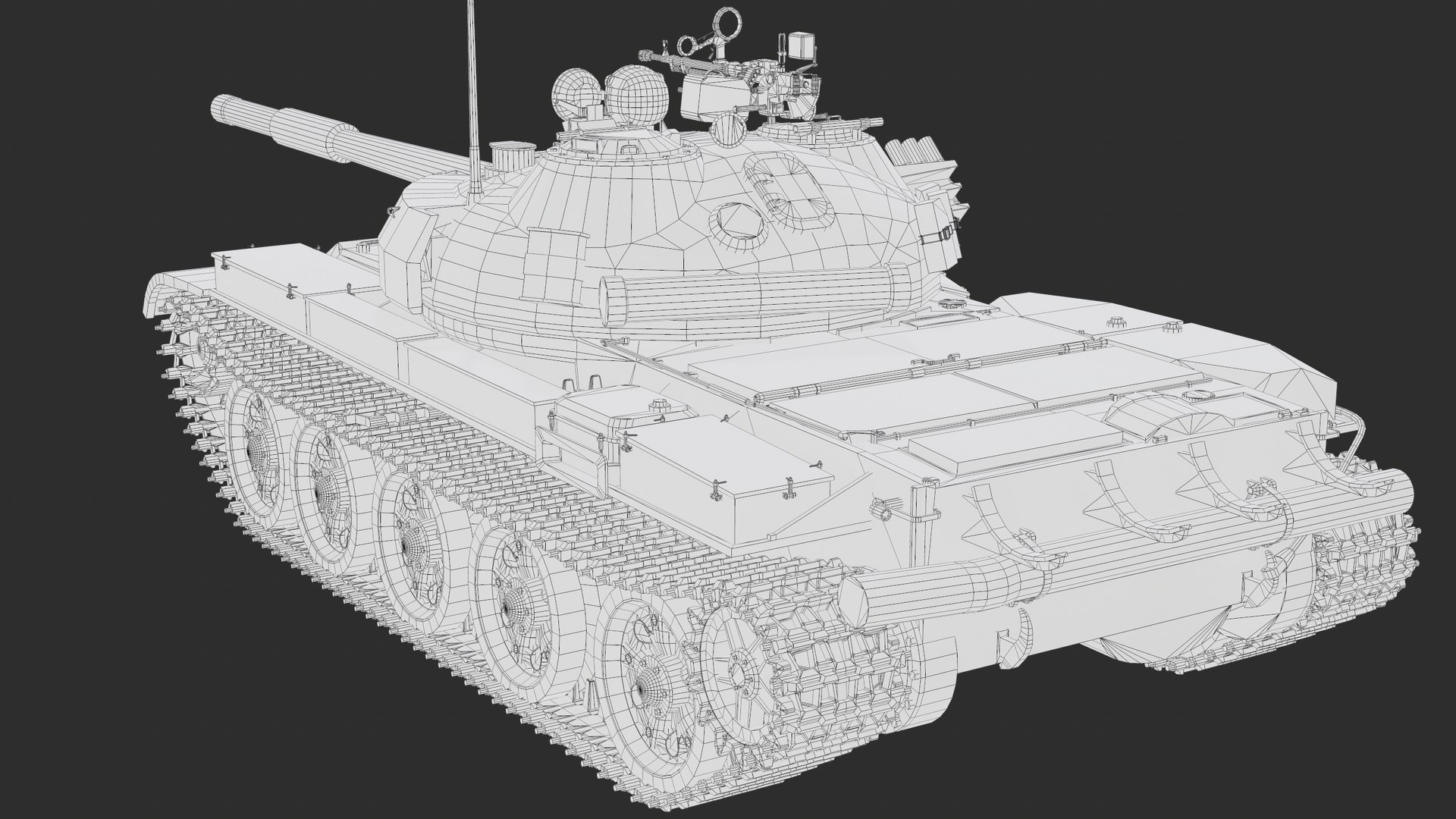 T62-M - Object 166 M6 - Main Soviet Union Battle Tank PBR 3D model ...