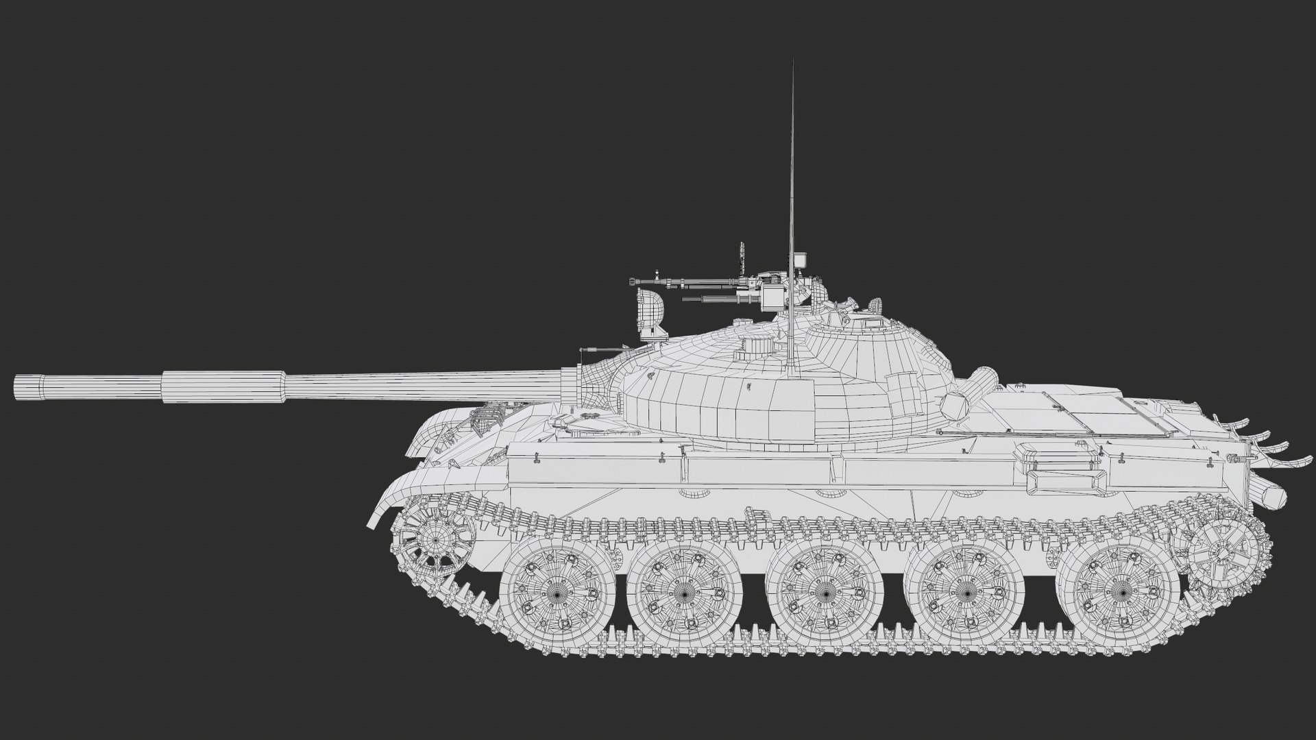 T62-M - Object 166 M6 - Main Soviet Union Battle Tank PBR 3D model ...
