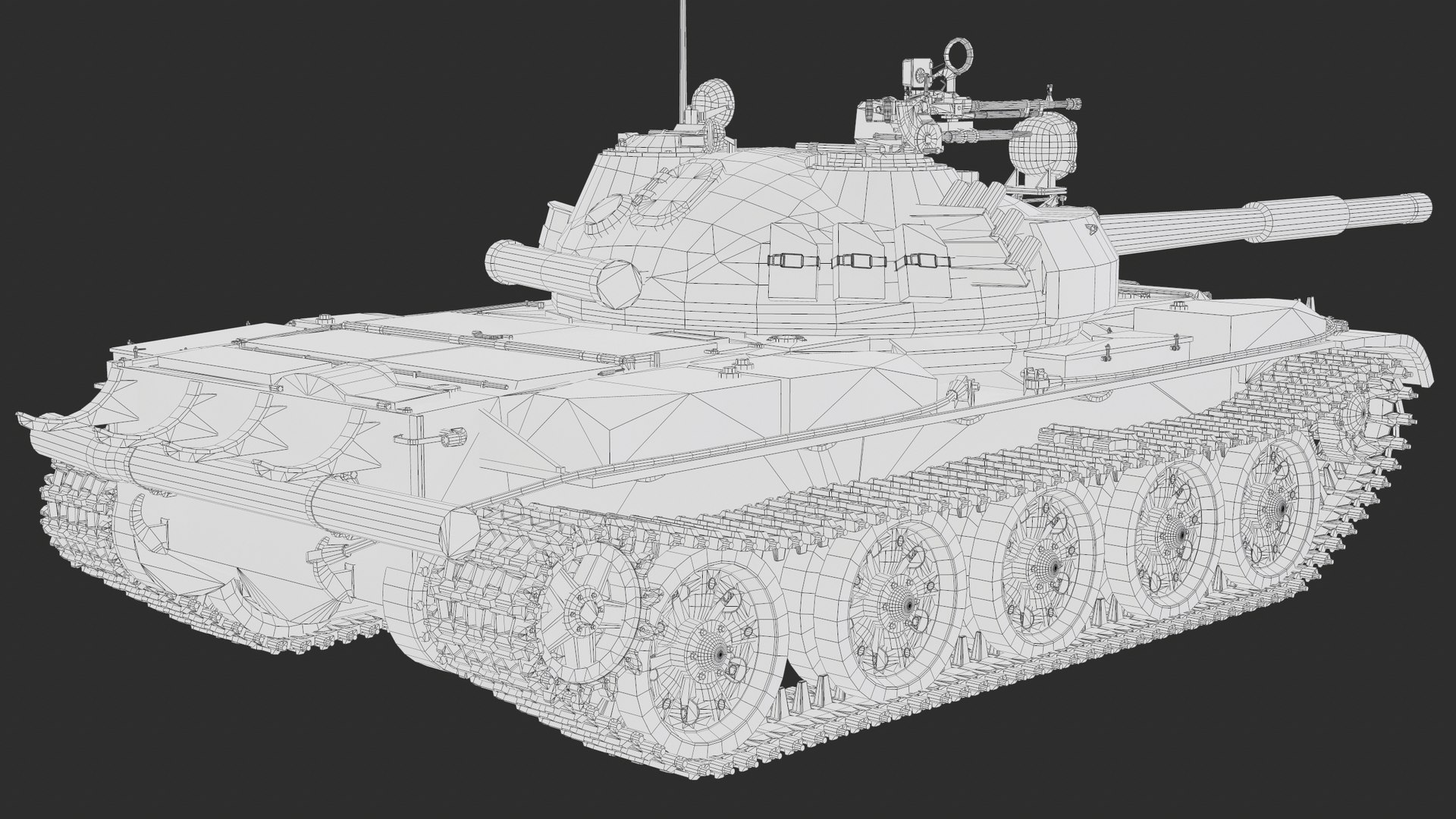 T62-M - Object 166 M6 - Main Soviet Union Battle Tank PBR 3D model ...