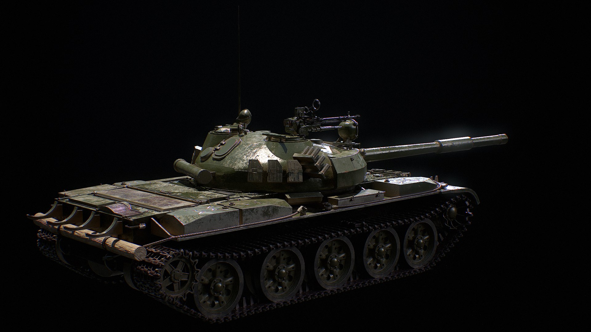 T62-M - Object 166 M6 - Main Soviet Union Battle Tank PBR 3D model ...