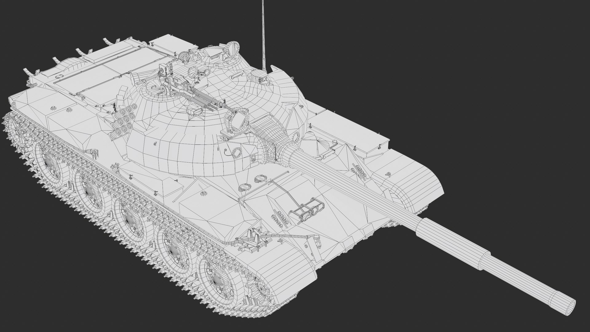 T62-M - Object 166 M6 - Main Soviet Union Battle Tank PBR 3D model ...