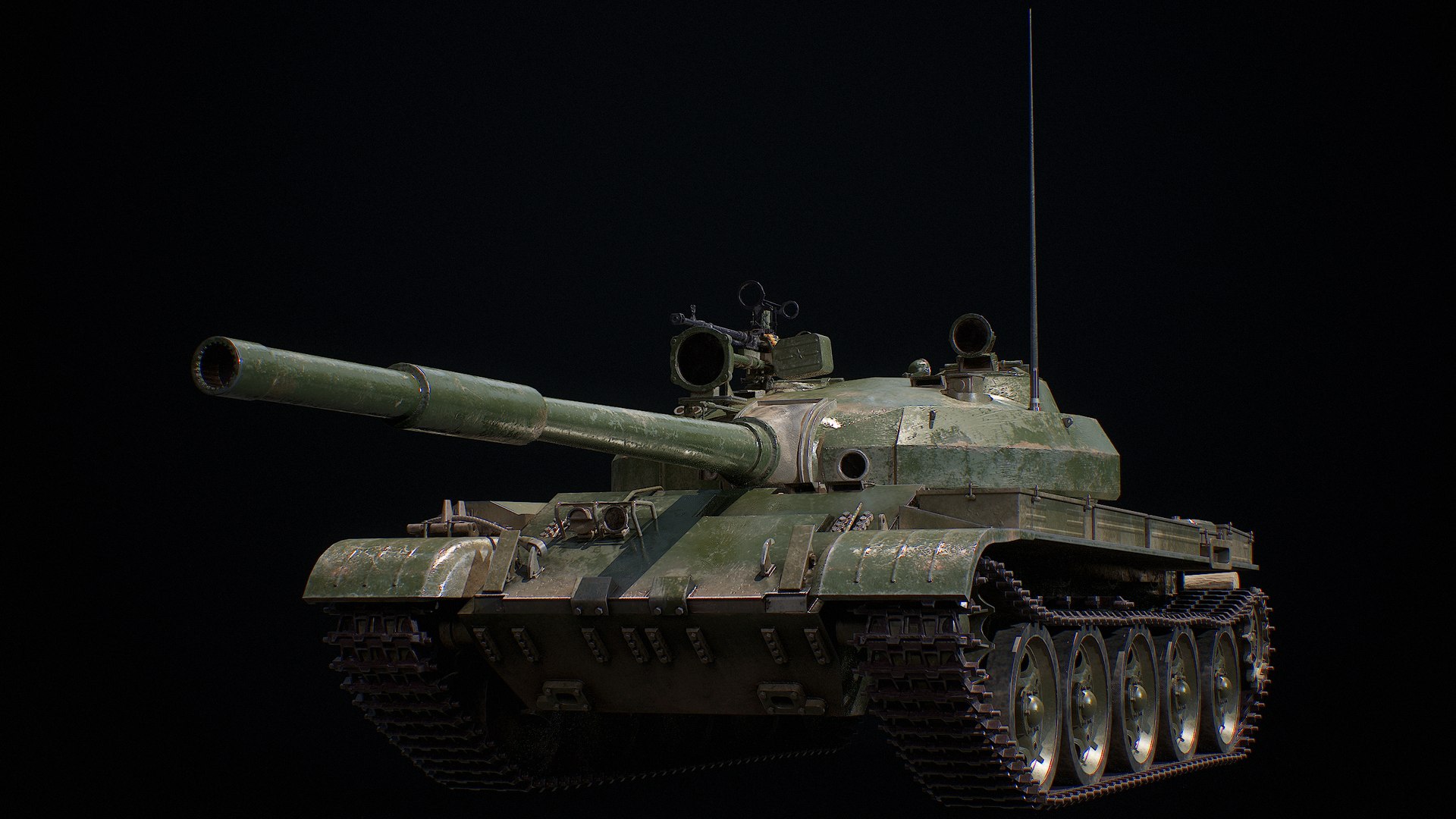 T62-M - Object 166 M6 - Main Soviet Union Battle Tank PBR 3D model ...