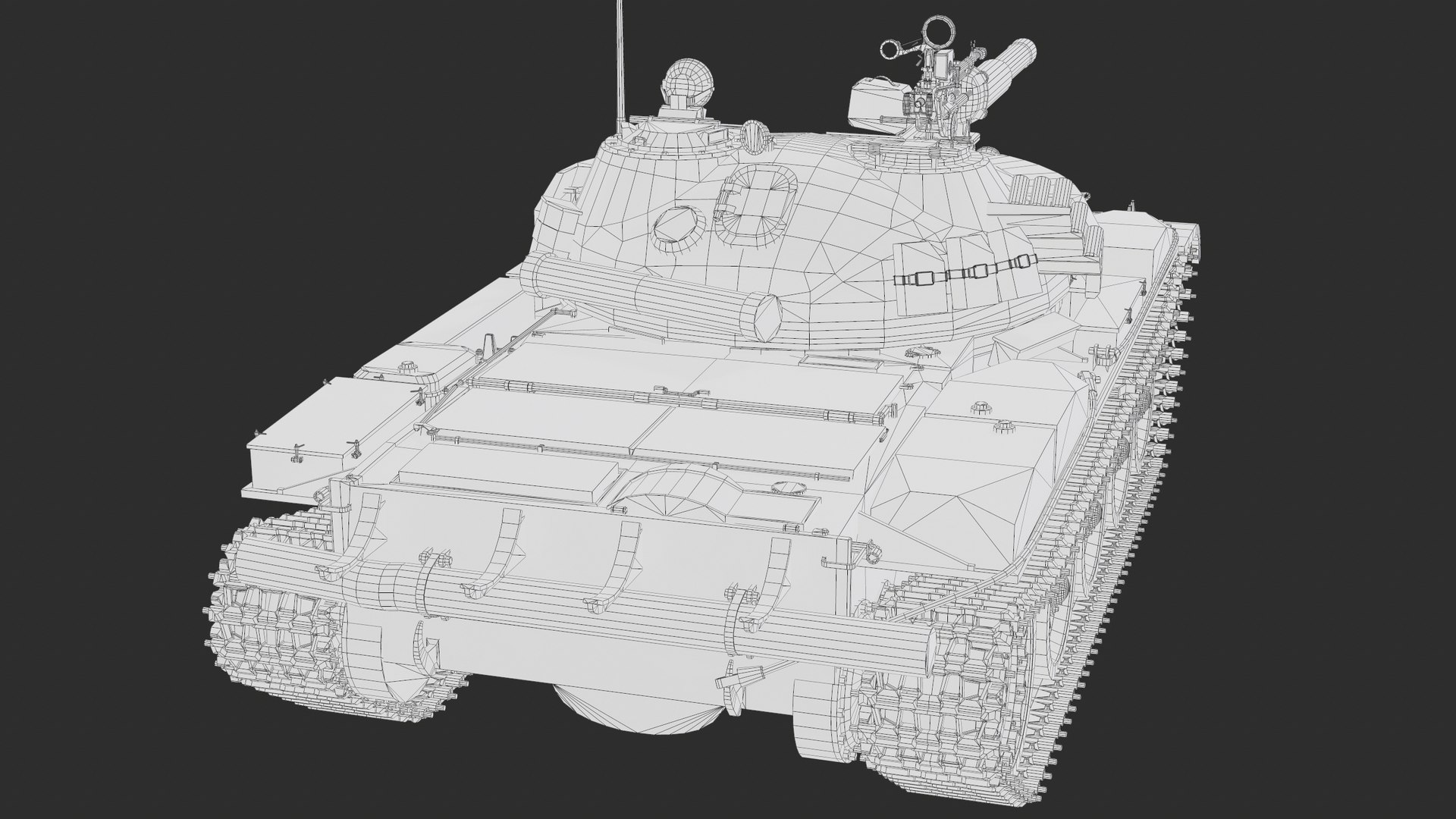 T62-M - Object 166 M6 - Main Soviet Union Battle Tank PBR 3D model ...