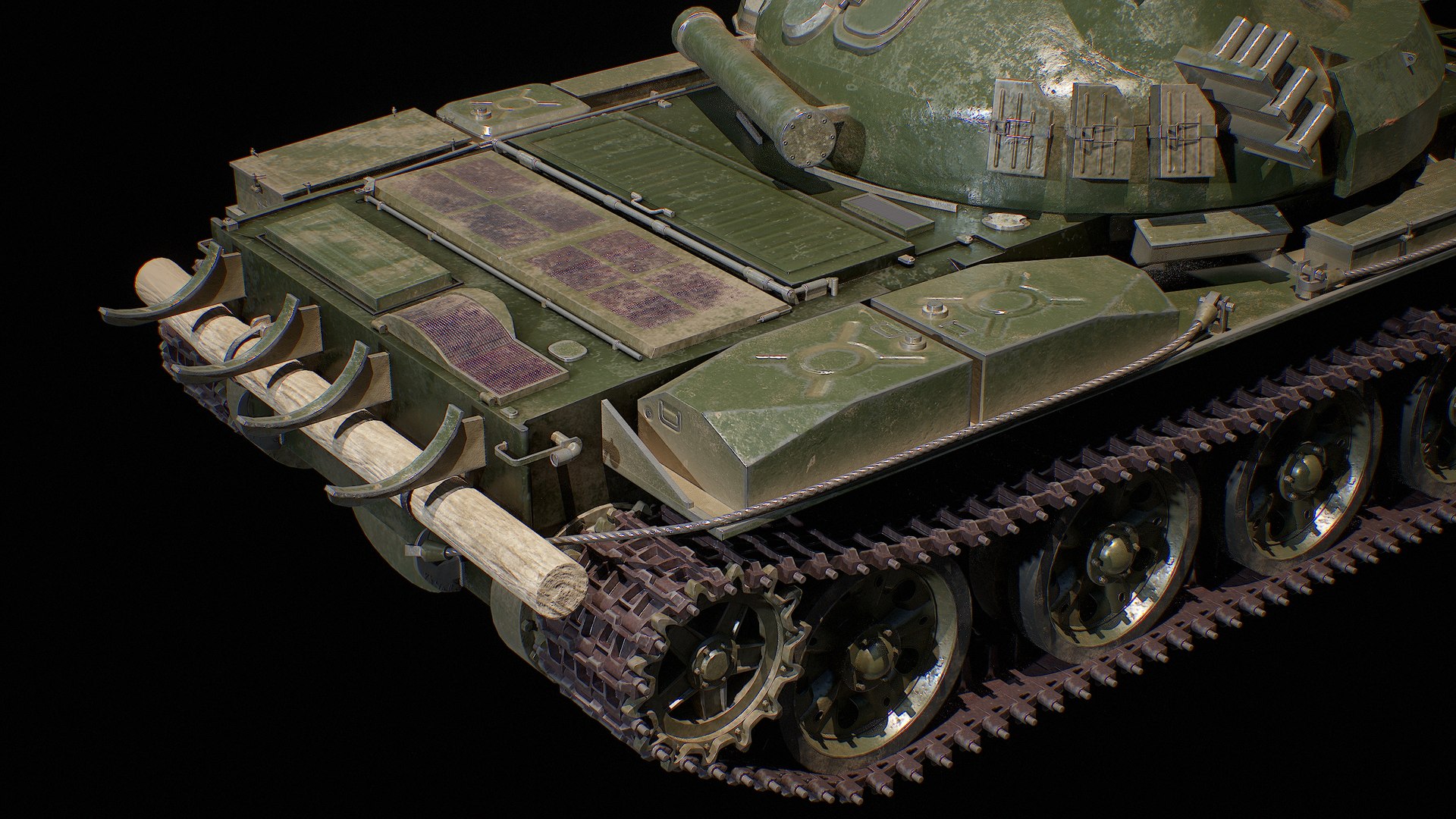 T62-M - Object 166 M6 - Main Soviet Union Battle Tank PBR 3D model ...