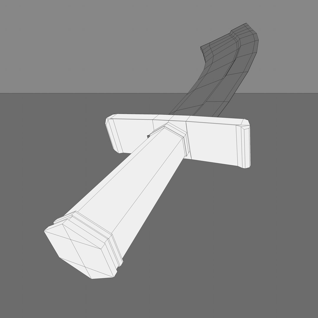 cleaver weapon 3d model