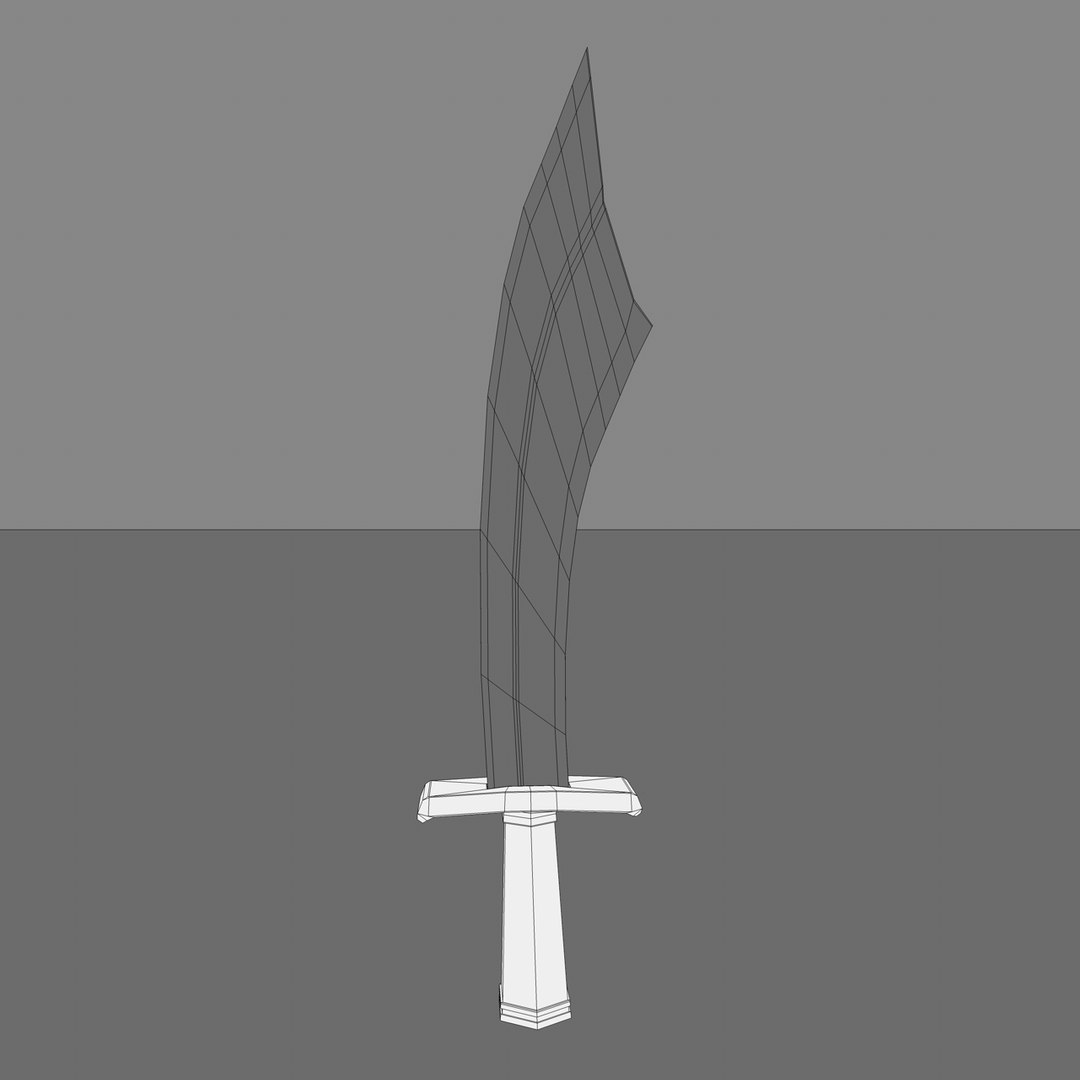 cleaver weapon 3d model