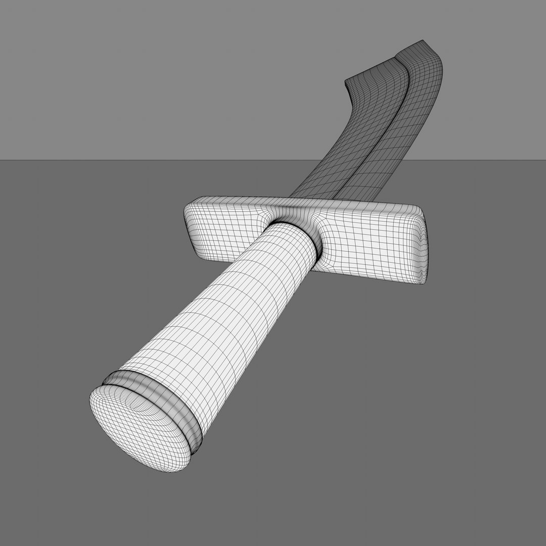 cleaver weapon 3d model