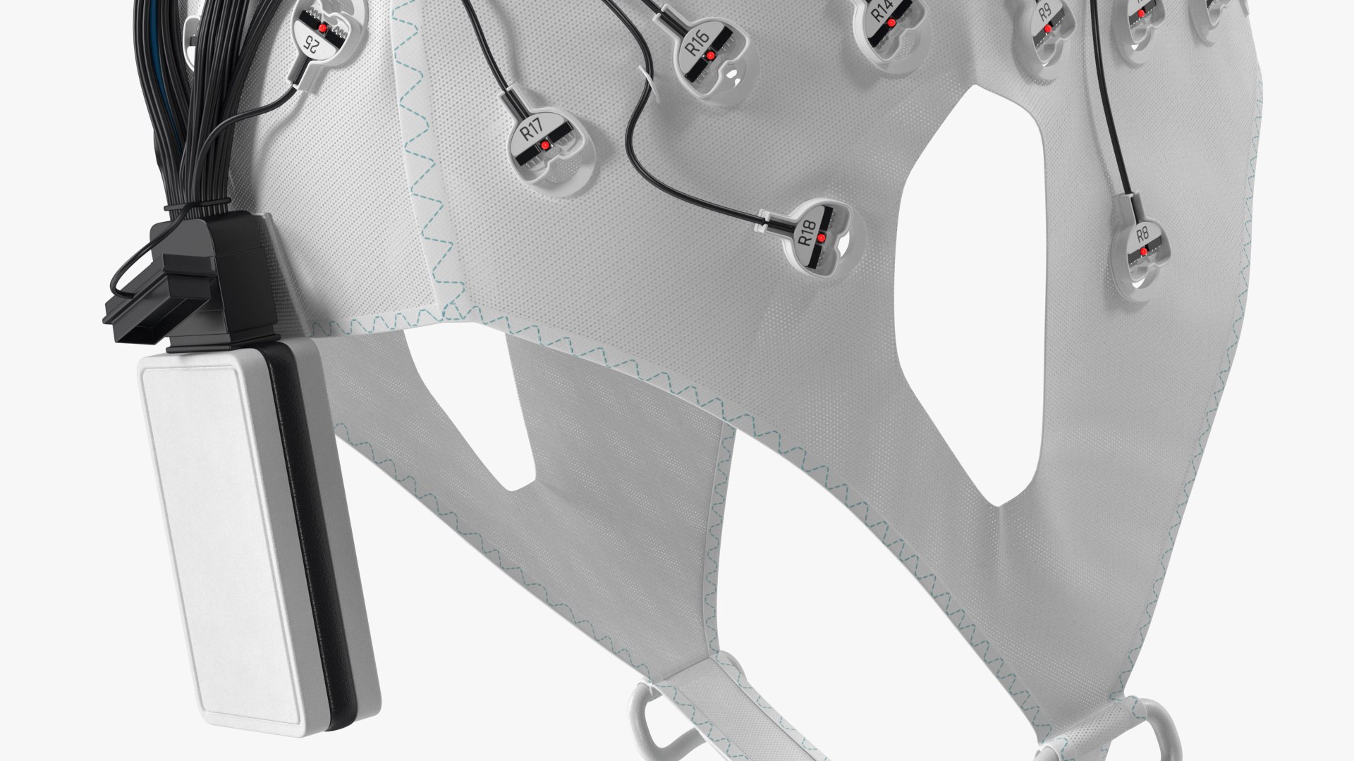 Electroencephalography EEG Cap White 3D - TurboSquid 2137537