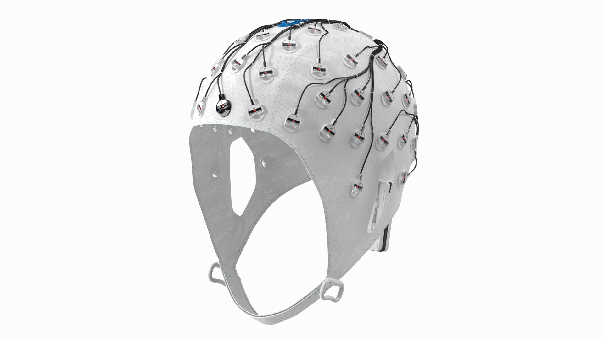 Electroencephalography EEG Cap White 3D - TurboSquid 2137537