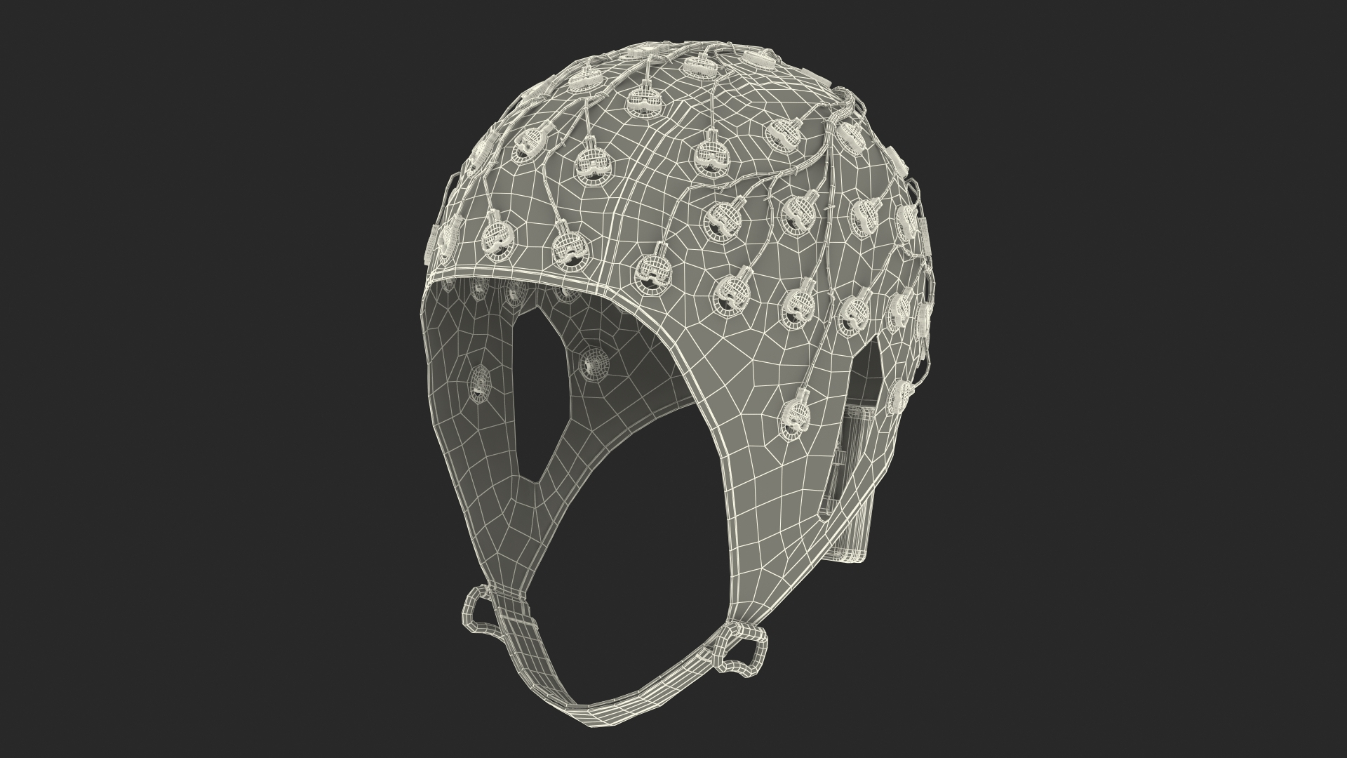 Electroencephalography EEG Cap White 3D - TurboSquid 2137537