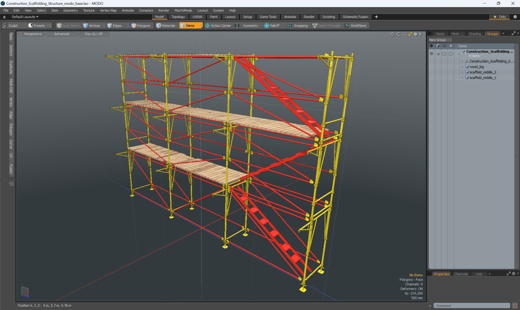 3D Construction Scaffolding Structure Model - TurboSquid 2347131