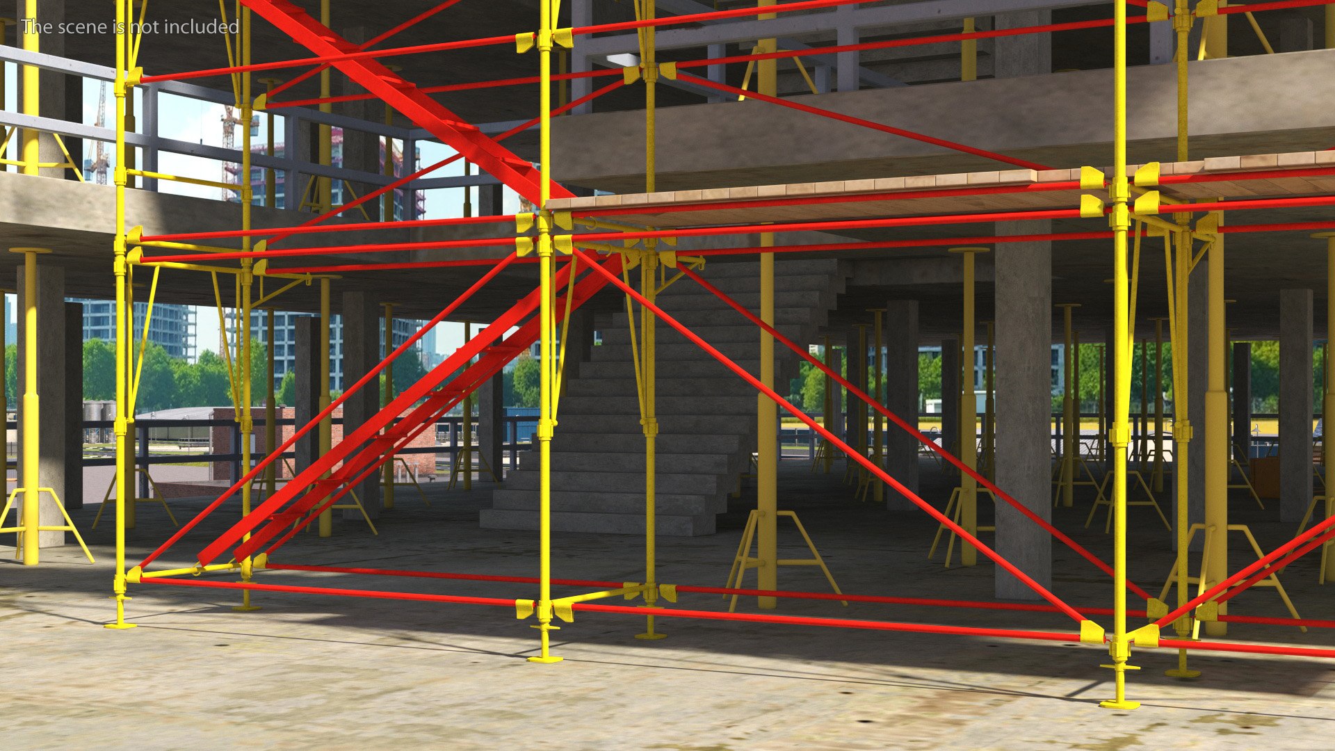 3D Construction Scaffolding Structure Model - TurboSquid 2347131