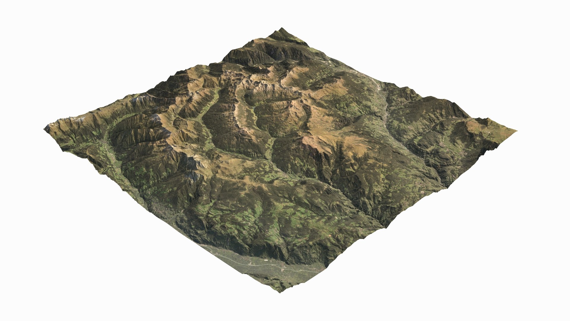 3D Dolomites Model - TurboSquid 2332717