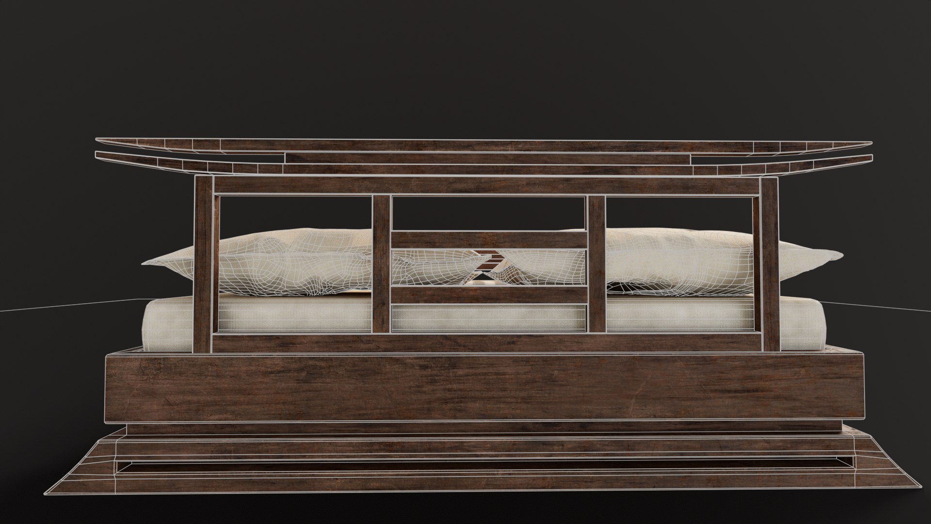 Kondo Bed 3D - TurboSquid 2276533