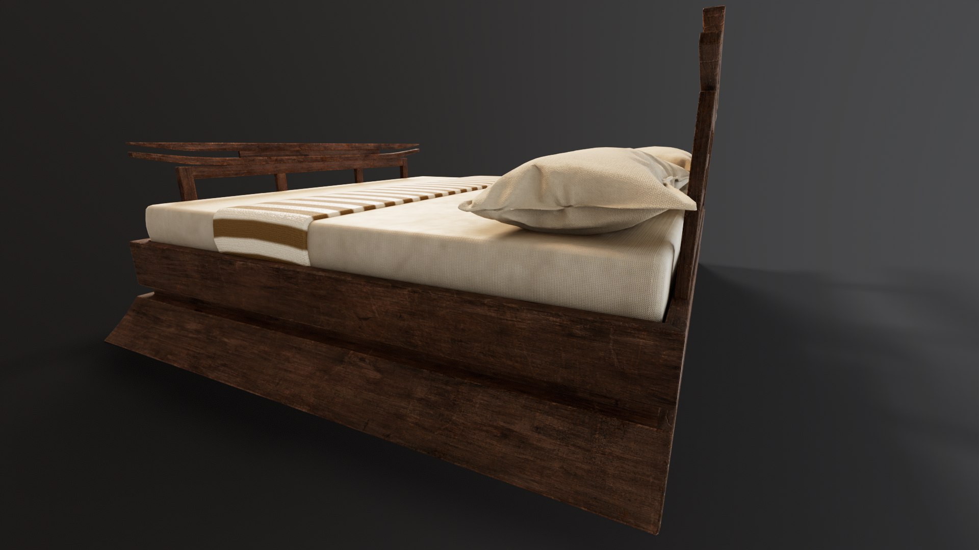 Kondo Bed 3D - TurboSquid 2276533