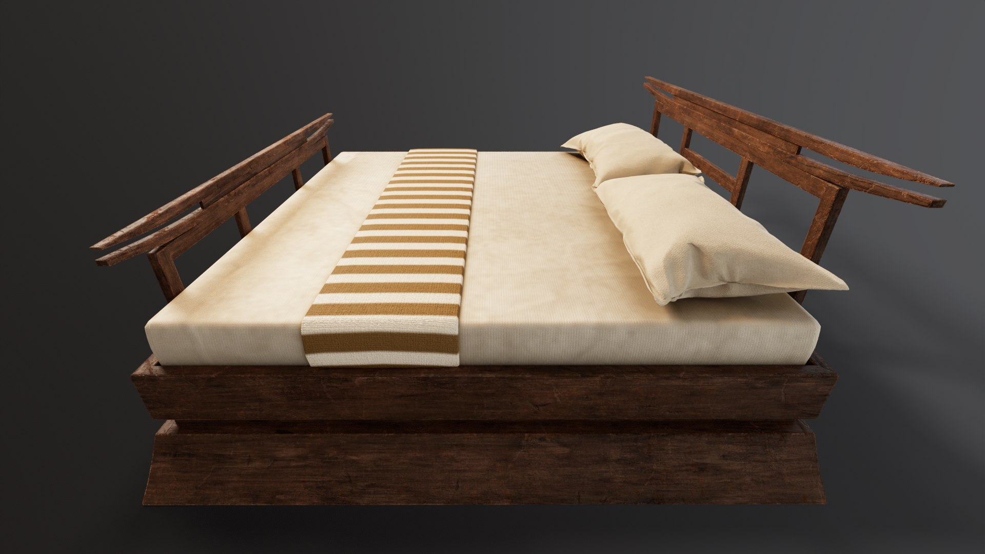 Kondo Bed 3D - TurboSquid 2276533