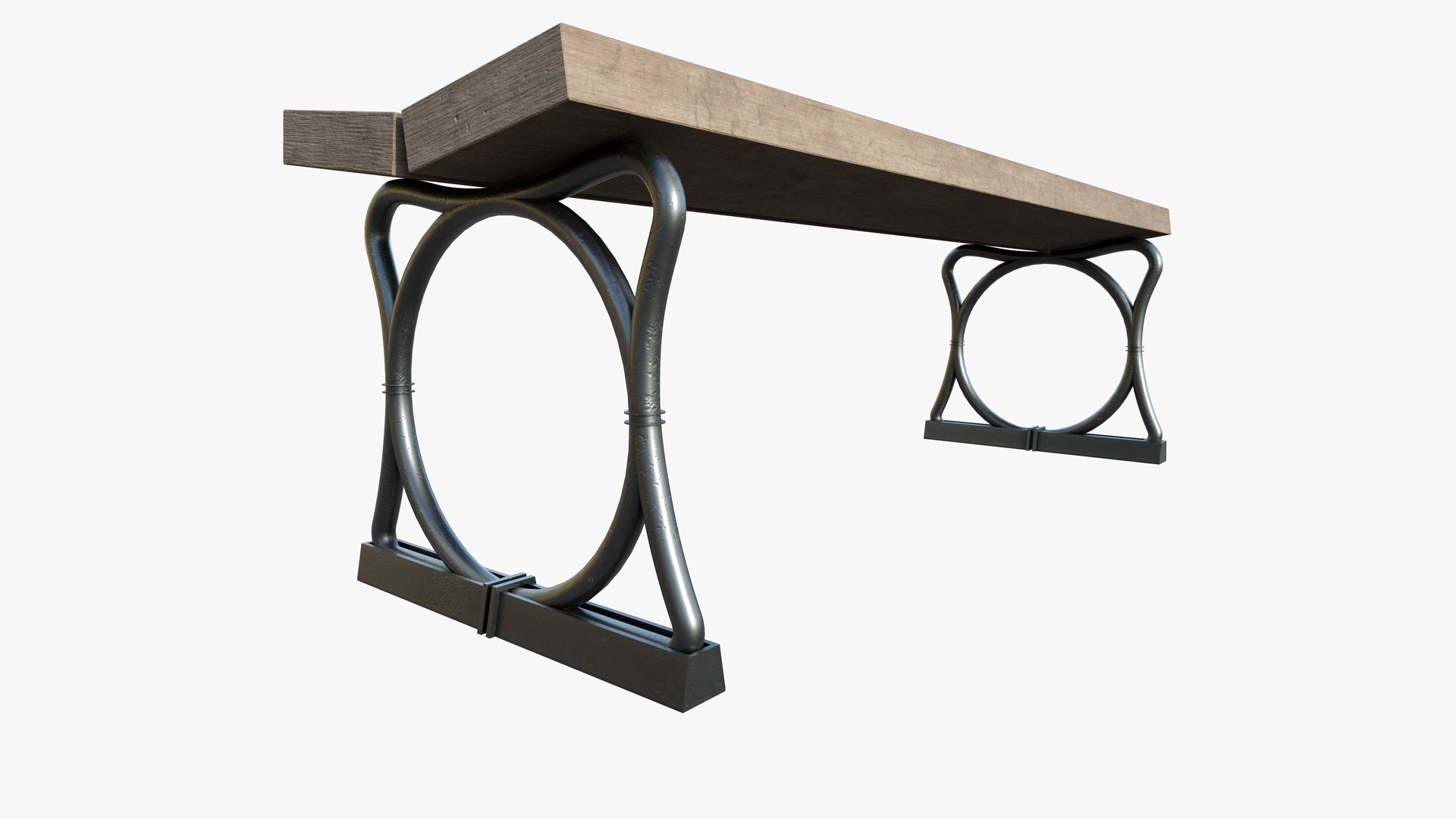 Bench 1 With PBR 4K 8K Model - TurboSquid 1843317