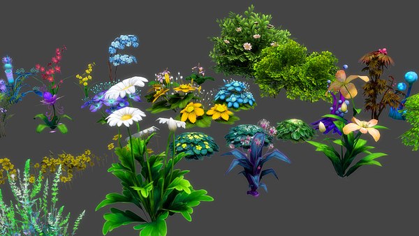 3d plant flower