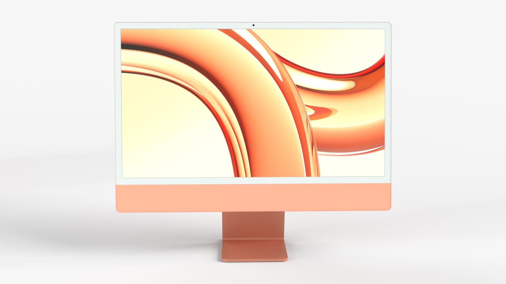 Apple IMac Orange With Keyboard Mouse And Trackpad Model - TurboSquid ...