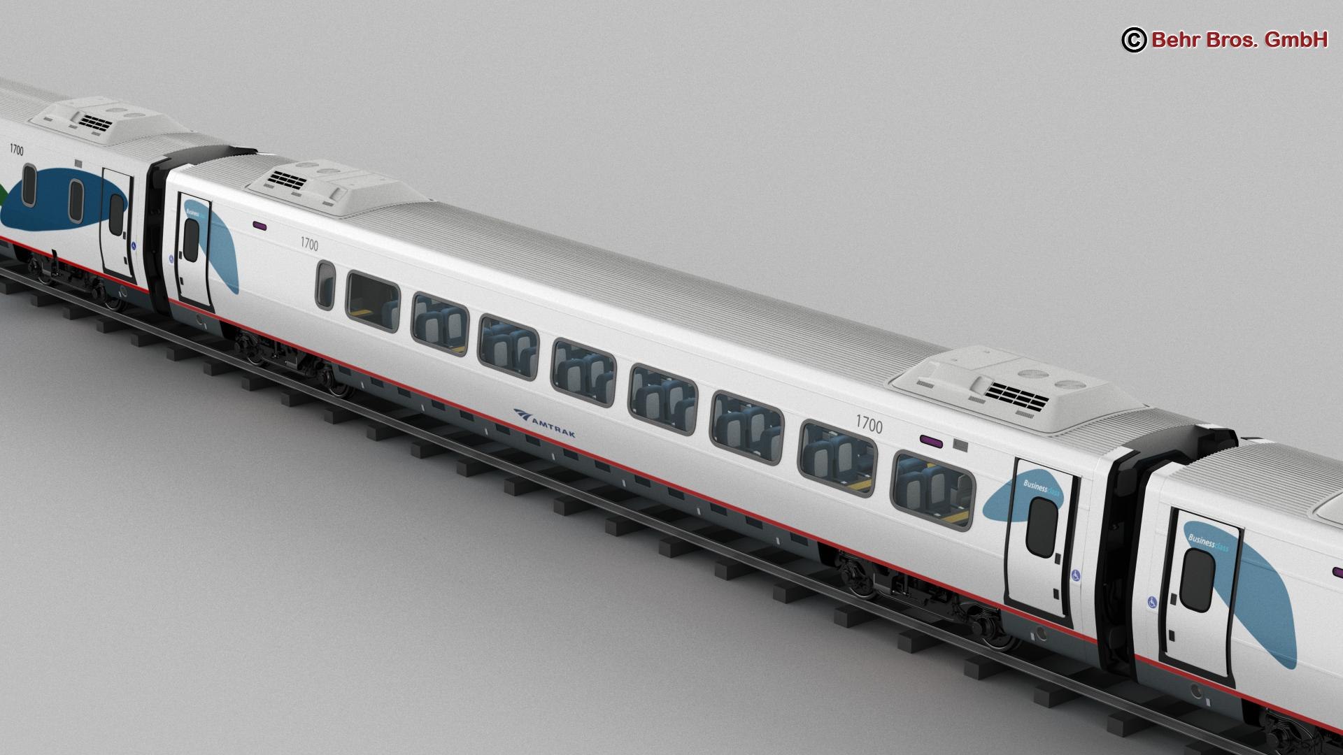 Acela Express 3D - TurboSquid 1932657