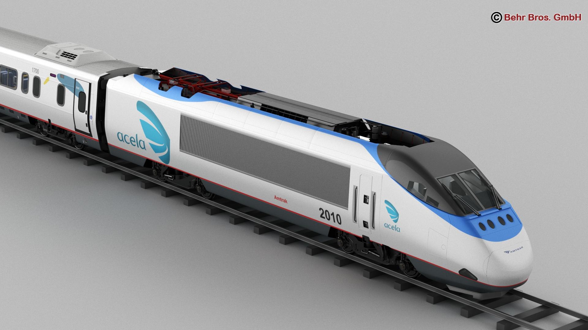 Acela Express 3D - TurboSquid 1932657