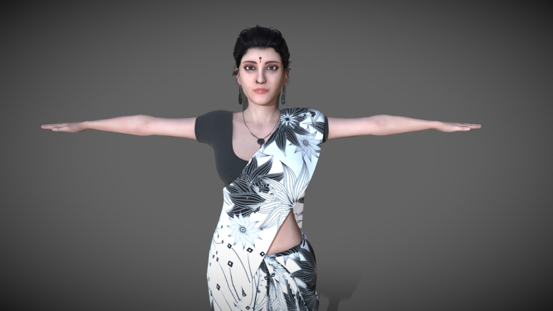 Indian Girl AASHNI AX08OM Indian Female 3D Model - TurboSquid 2113339