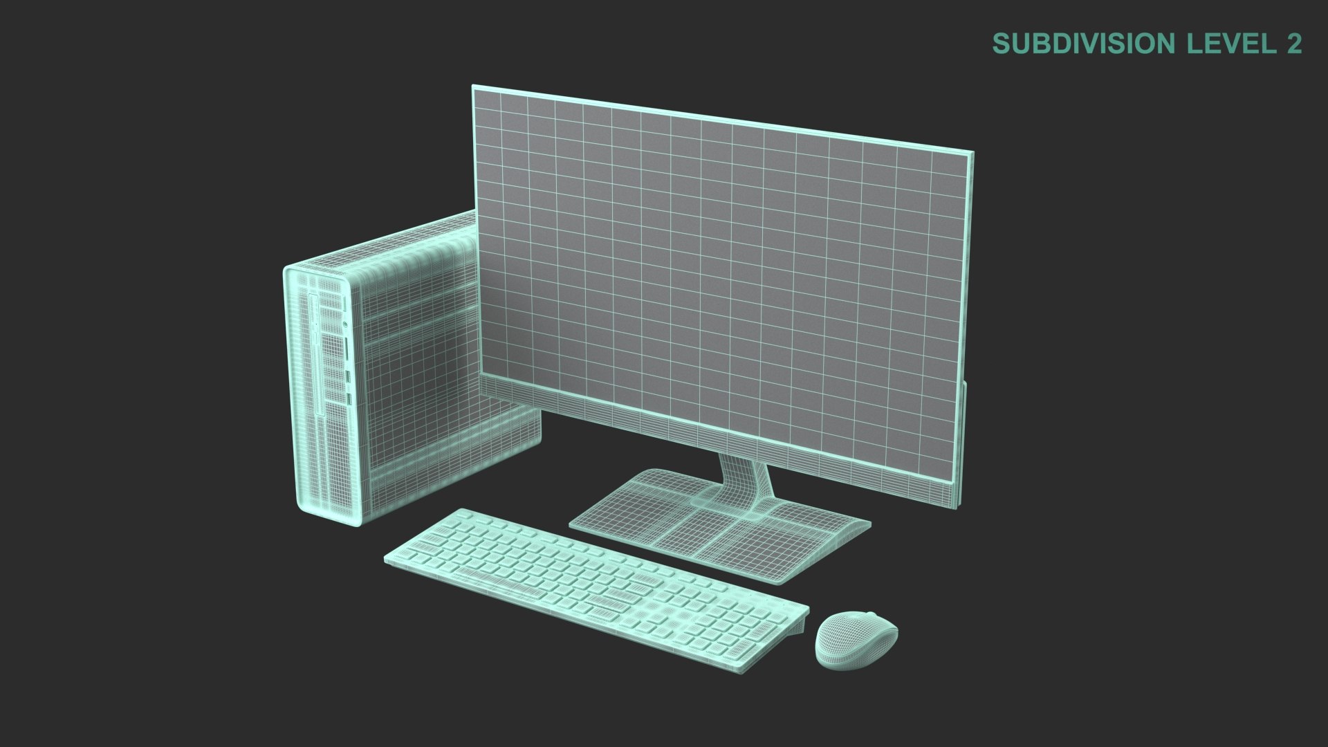 Desctop PC 3D Model - TurboSquid 1839393