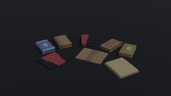 Hardcover Book Gltf Models For Download Turbosquid