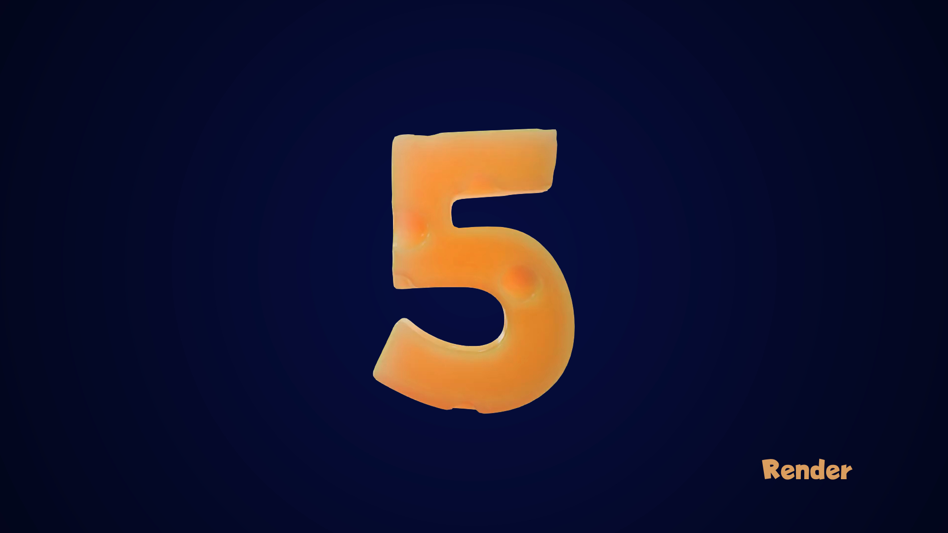 3D Cheese Alphabet Numbers - TurboSquid 2099330