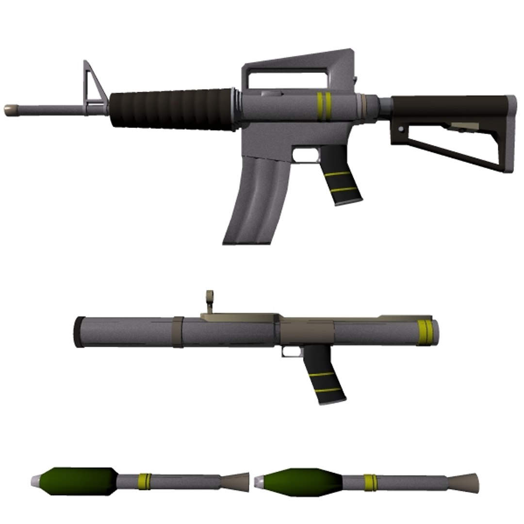 3d Jagger Weapon Rifle Model