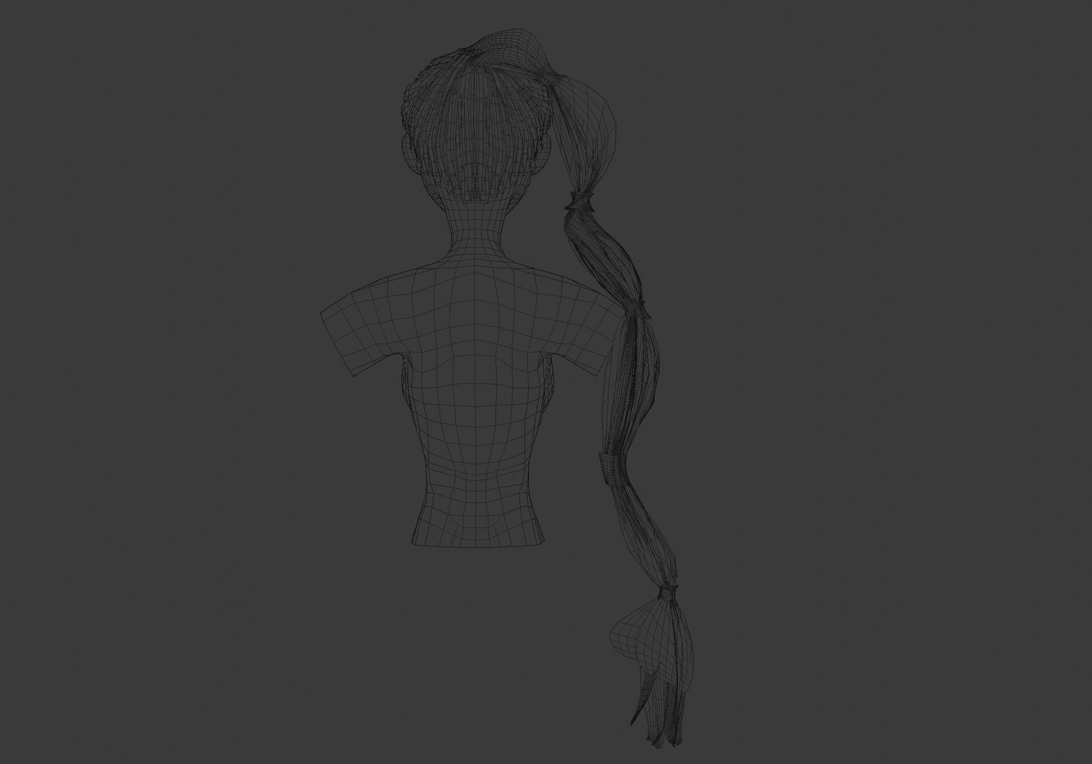 3D Pigtail Long Hairstyle - TurboSquid 1940713