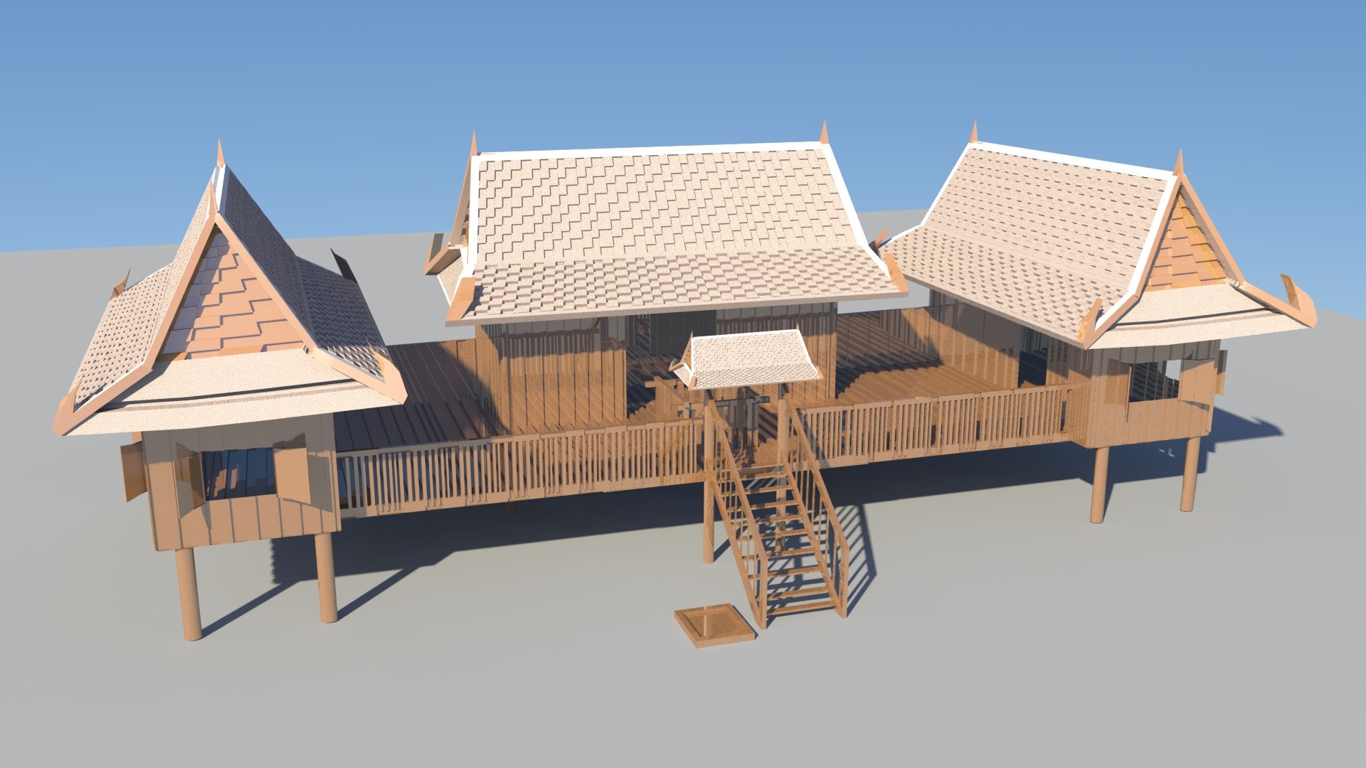 Thai House 3D Model - TurboSquid 1188490