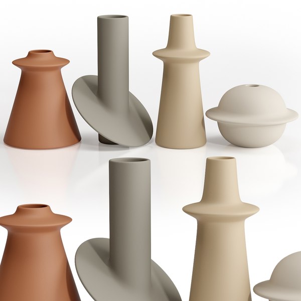 Morandi vases 3D model - TurboSquid 1810872