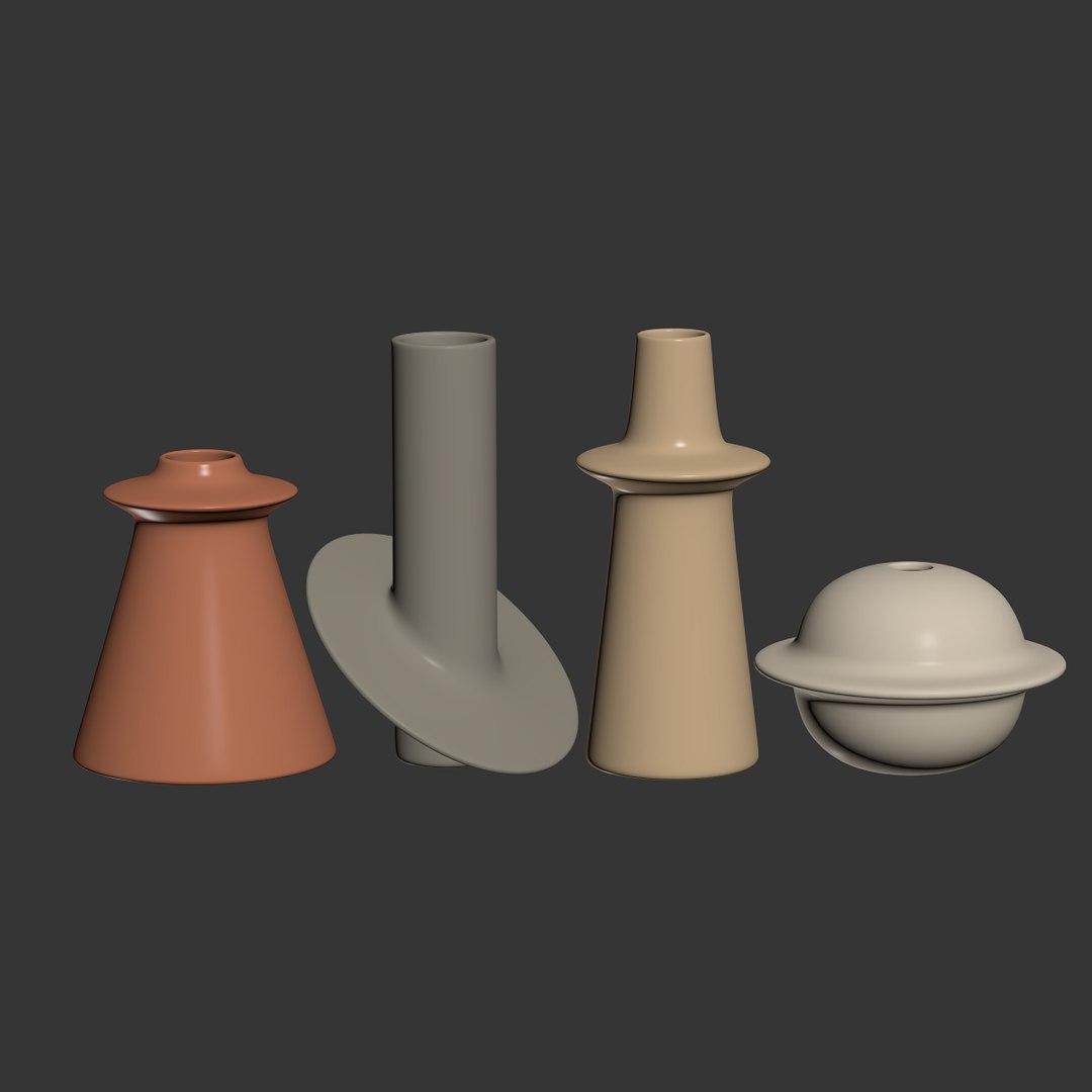 Morandi Vases 3D Model - TurboSquid 1810872