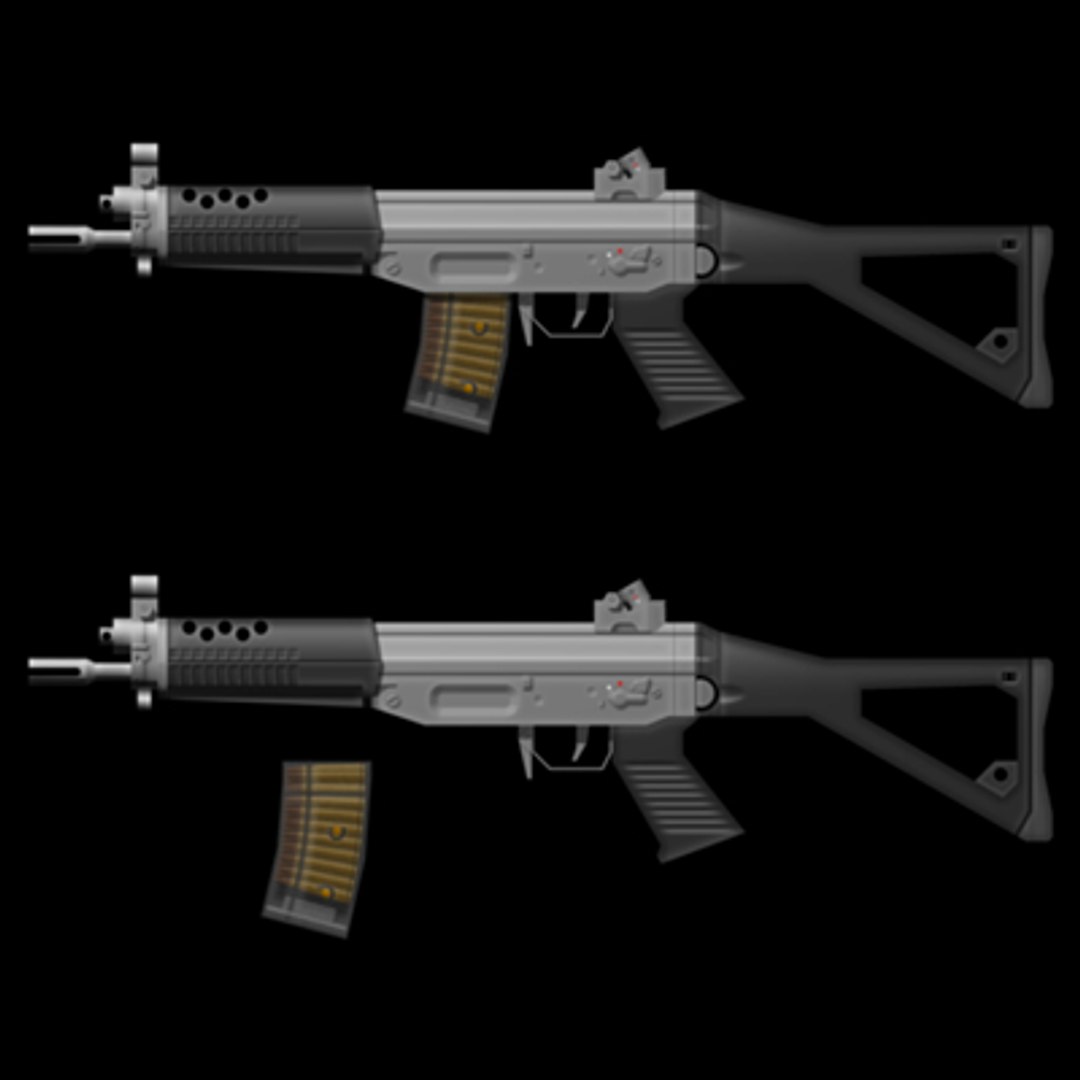5 56 mm smg 3d model