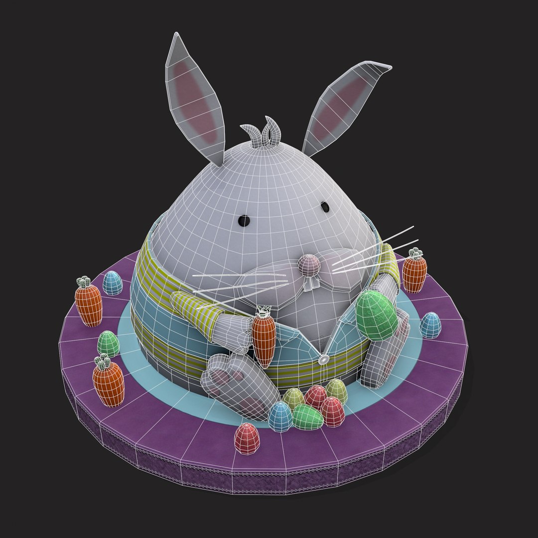 3D model Plump Rabbit Cake - TurboSquid 1884014