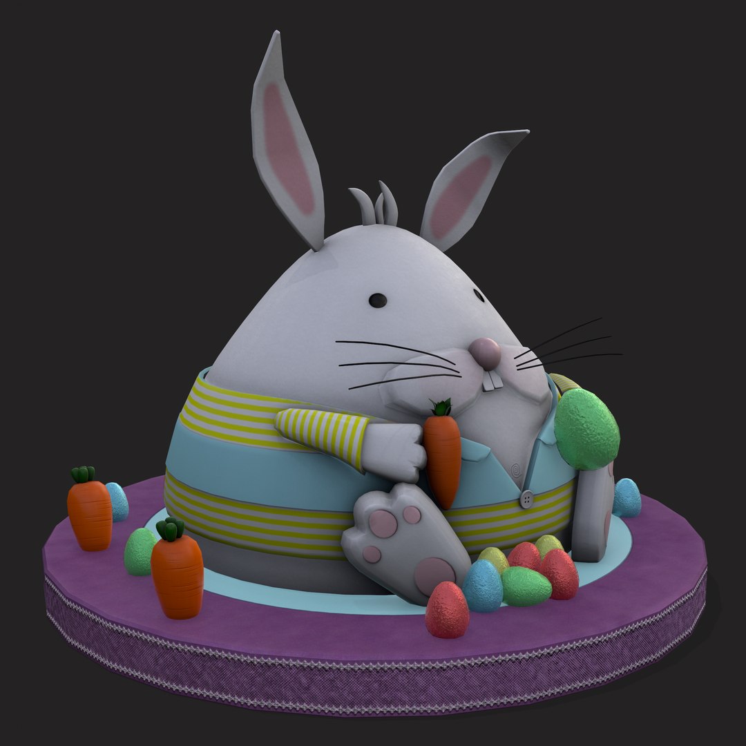 3D model Plump Rabbit Cake - TurboSquid 1884014