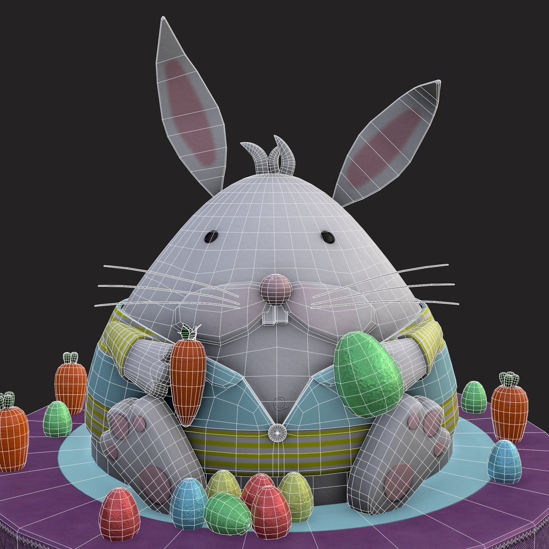 3D model Plump Rabbit Cake - TurboSquid 1884014